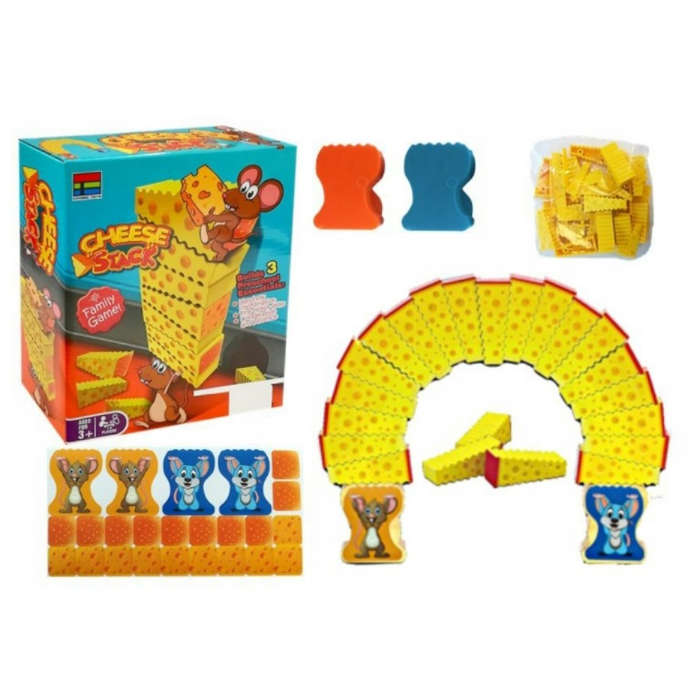 Rodzinna Gra Zręcznościowa Chees Stack Stos Sera - Bobo Toys PL